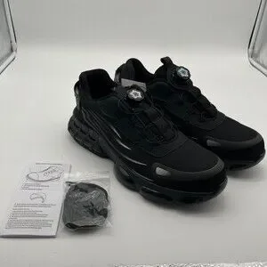 RUILIN | Shoes | Ruilin Black Steel Toe Retractable Lace Slipon ...